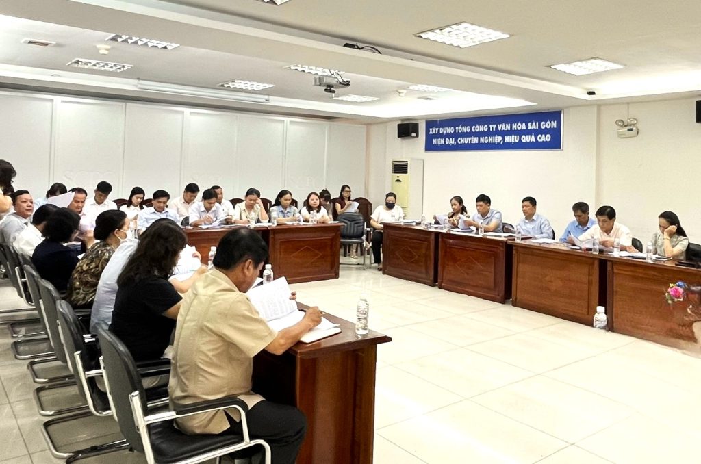 TỔNG CÔNG TY VĂN HÓA SÀI GÒN SƠ KẾT HOẠT ĐỘNG SẢN XUẤT KINH DOANH QUÝ 1/2023 - SCPC